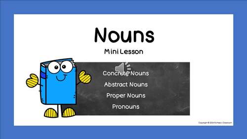Grammar - Nouns Mini Lesson - Google Slides by Teaching with Ruthee