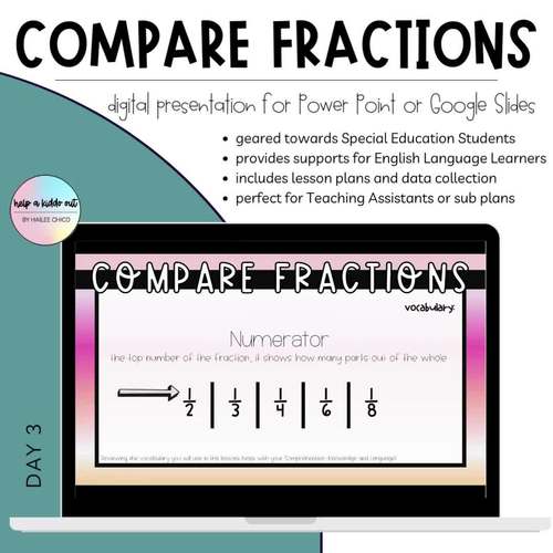 Compare Fractions MiniLesson | Number Sense | SPED and ELL | Day 3