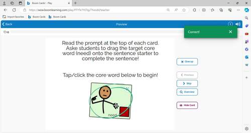 Core Word of The Week: NEED Printable & Digital Activities | TPT