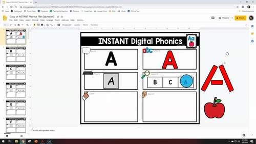 INSTANT Digital + Print Phonics Files | DISTANCE LEARNING GOOGLE SLIDES ...