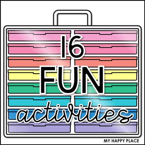 Early Finishers - Indoor Recess Activities – Busy Boxes - Fun Boxes BUNDLE