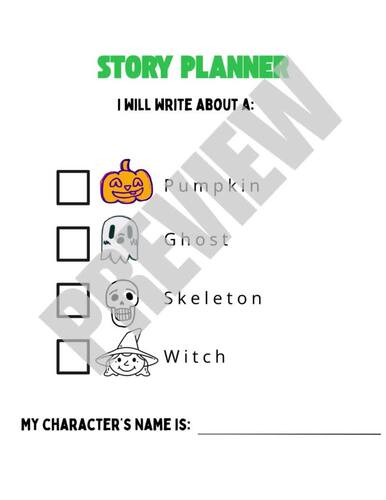 Halloween Writing Activity with Editable Checklist by Q&A Designs