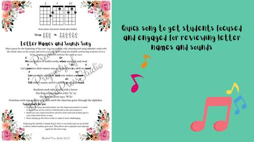 Classroom letter names and sounds song or chant with built in phonics ...