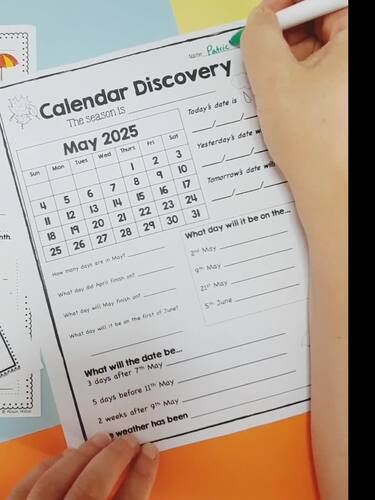 Calendar Worksheets - Calendar Skills Activities - Updated Every Year SET 2