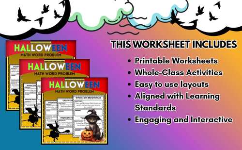 Halloween Math Word Problem Pack | Multi-Step & Seasonal Practice ...