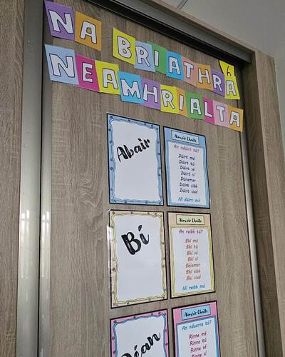 Na Briathra Neamhrialta - x3 Tenses - Full A4 Page Posters for Each Tense