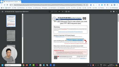 TPT SEO Keyword Rank Position Tool | TPT Seller Tip 010 *Competitor Update!