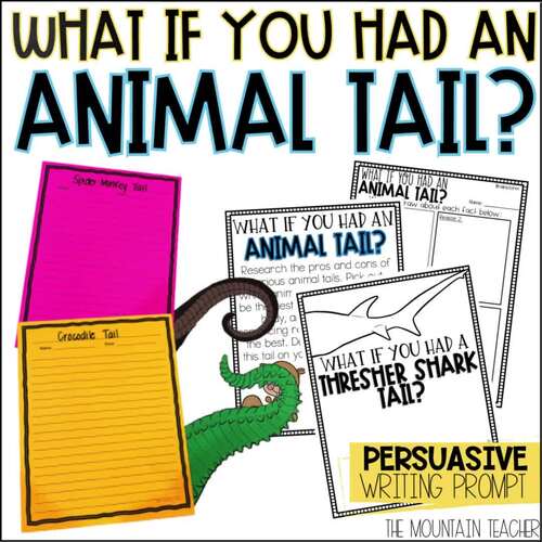 What If You Had an Animal Tail Writing Activity | Animal Adaptation Project