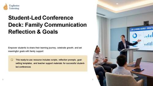 Student Led Conference Deck Family Communication Reflection Goals ...