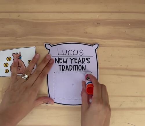 Shante Keys and the New Year's Peas Craft Lesson about Cultural Tradition