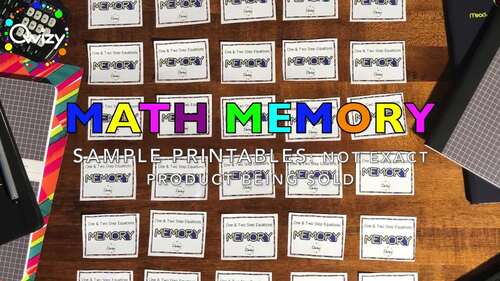 Solving Rational Equations Math Memory Game by Qwizy | TPT