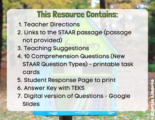 Eng. I-Reading Comprehension-Nonfiction-STAAR New Question Types-Set #4 ...