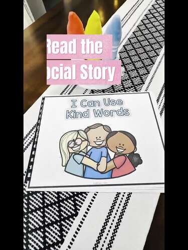 Use Kind Words Social Story - Social Emotional Learning - SEL - Social ...