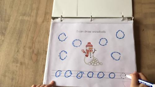 Winter Pre-Writing Activities by Inspire the Mom | TPT