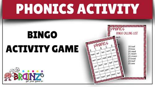 Short Vowel Phonics BINGO | CVC Words Review Game for 1st & 2nd Grade