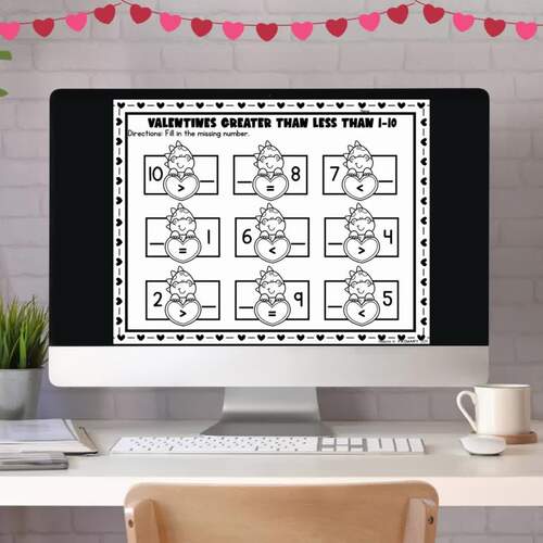 Valentines Day Math Activities | February Kinder & First Grade Math ...