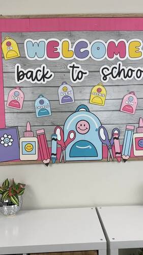 Back to School Bulletin Board | Happy Brights Classroom Decor | TPT