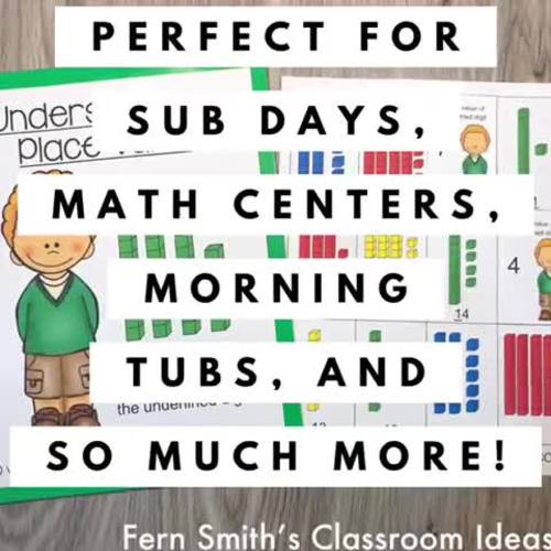 Understanding Place Value Center Games by Fern Smith's Classroom Ideas