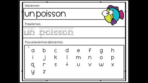 French Beach Vocabulary Mats I Le Vocabulaire de la Plage | TPT