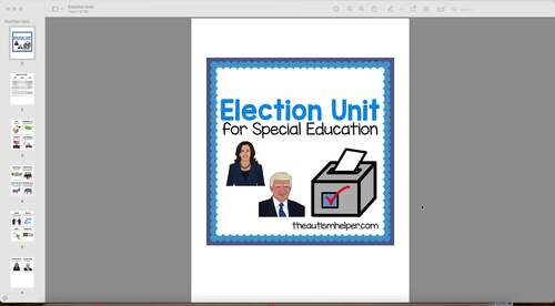 United States Election Unit {Includes 2024 Election} by The Autism Helper