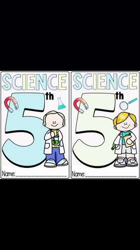 5th Grade Science Interactive Notebook Cover | TPT
