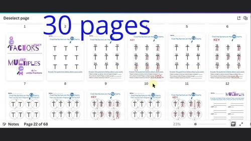 Finding the LCM and GCF Printables with Video Help by Jo Jo's Jungle