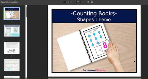 Basic Shapes COUNT How Many Adaptive BOOK, Speech Therapy Low ...