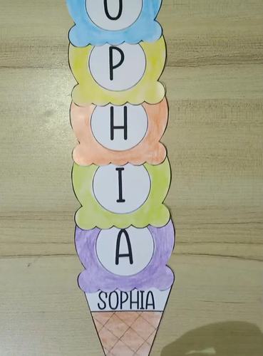 Name Craft Ice Cream Writing Activities Summer Letter Recognition Back ...