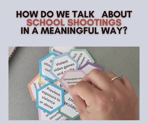 School Shootings Causes & Effects Discussion | Hexagonal Thinking Activity