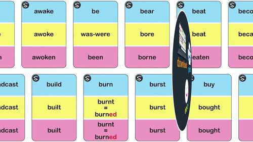 English Irregular Verbs conjugation flashcards | past and past participle