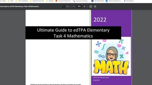 Ultimate Guide to edTPA Task 4 Elementary Literacy with Math by Mamaw Yates