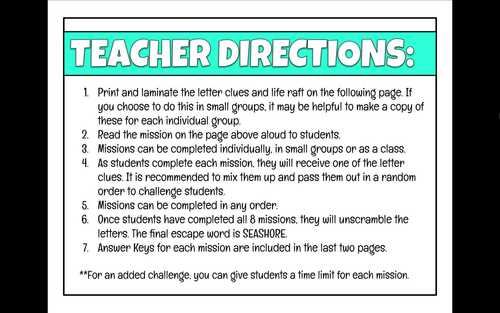 Summer-Themed Speech Therapy/ELA Escape Room by The Sparkling SLP