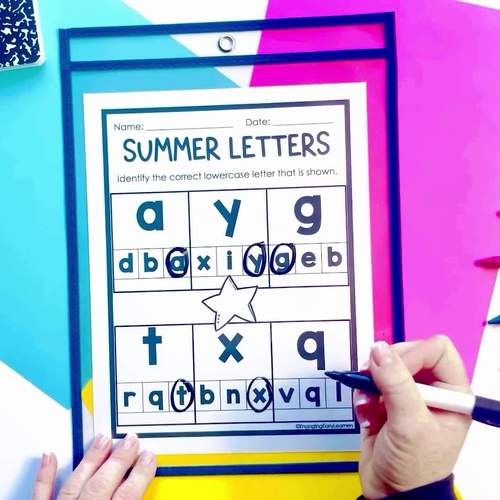 Summer Basic Skills Worksheets | Preschool Pre-K Kindergarten | TPT