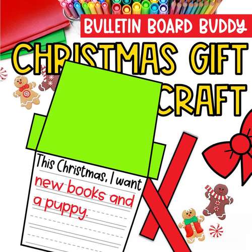Christmas Present Craft | Bulletin Board Buddies by The Kinderhearted ...