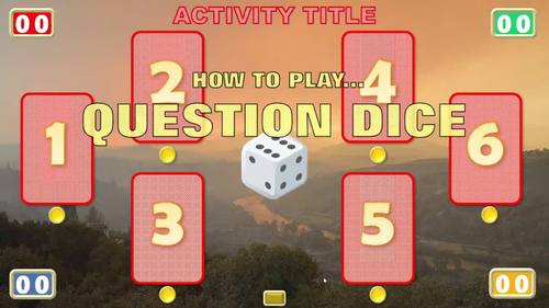 QUESTION DICE - A PowerPoint template. Throw the dice to turn a ...