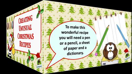 Creating Alliterating Christmas Recipes - A Fun, No-Prep Completed Lesson