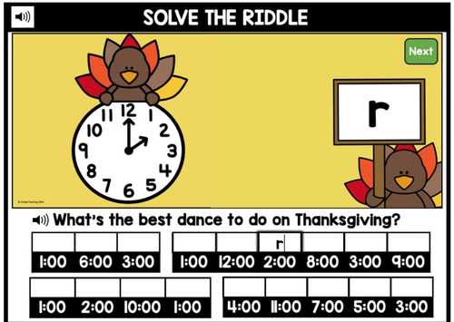 Thanksgiving Math Riddle Boom Cards by United Teaching | TpT