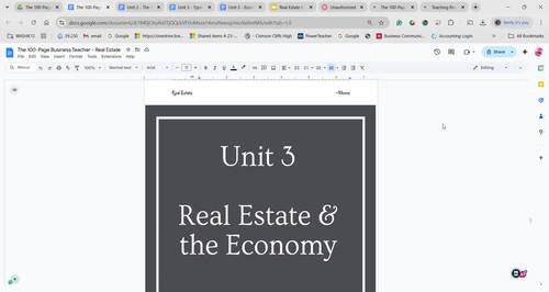 Real Estate Economics Unit | Supply, Demand, Scarcity, & GDP -Unit 3 Lesson