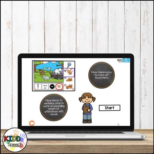 Preschool Speech Therapy Color Orange BOOM Cards Scavenger Hunt | TPT