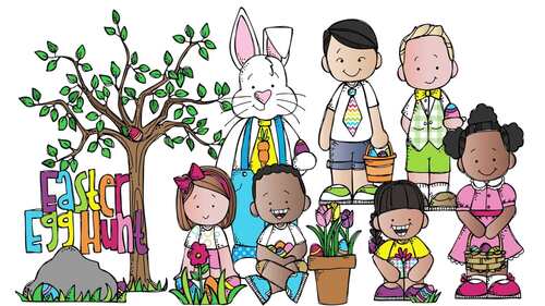 Easter Egg Hunt clip art 2025 Spring clip art COMBO PACK by Melonheadz ...