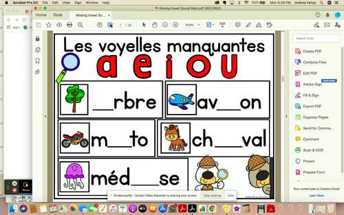 French Alphabet and Phonics Practice | Phonological Awareness Literacy ...