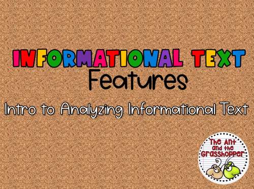 Reading Analyze Nonfiction Informational Expository Text Features ...