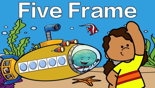 Five Frame Subitizing: Under the Sea Math Brain Break by Move and ...