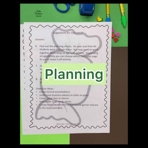 Create Your Own Candy Store by Help Writers Grow | TPT