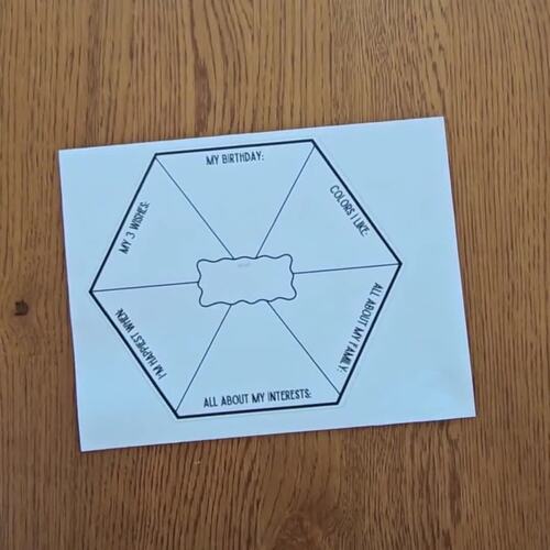 Back to School: All About Me, Ice Breaker, SEL, Morning Meeting Hexagon ...