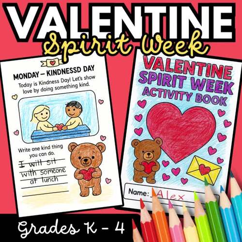 Valentine Spirit Week Activity | Kindness, Friendship, Cards SEL ...
