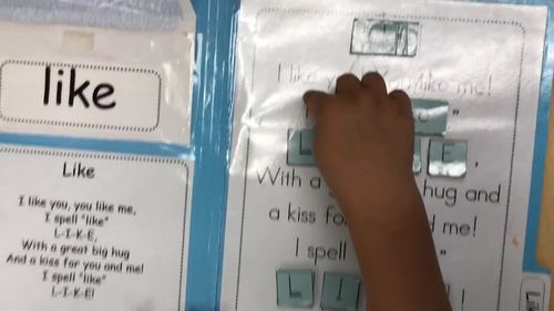 File Folder Activity with Velcro | Sight Words Set 1 - Heidi Songs