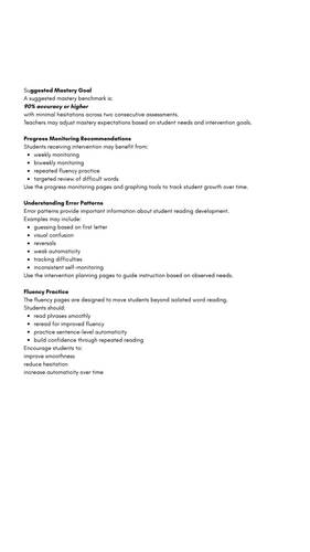 Fry Words 76–100 Assessment, Progress Monitoring & Fluency Support