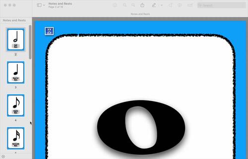 Notes and Rests (Poster Cards) by Mr Doug's Music Shop | TPT