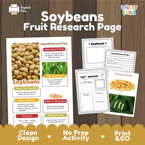 Soybean Research Page Bundle | Plant Life Cycle | Vegetable Science ...